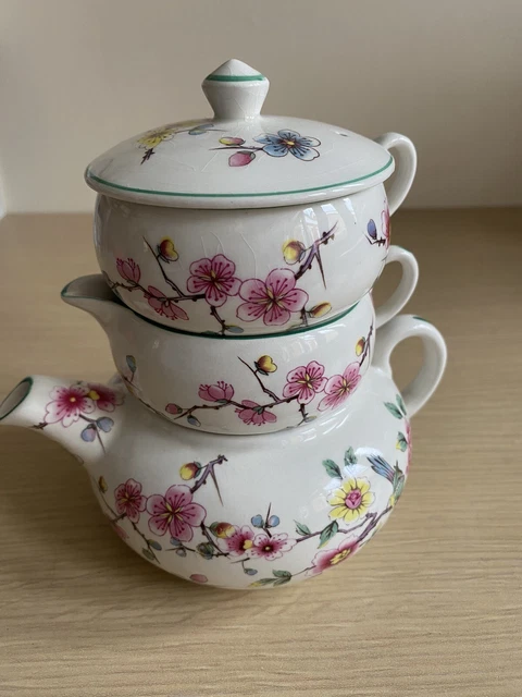 JAMES KENT &OLD Foley" Stacking Teapot, Cup And Creamer - Chinese Rose ...
