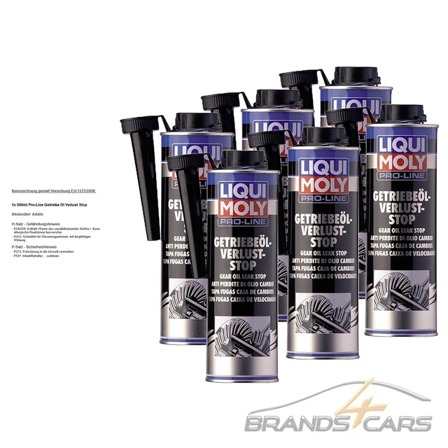 6X 500ML LIQUI MOLY PRO-LINE PROLINE GERIEBEÖL VERLUST STOP ÖLADDITIV ...