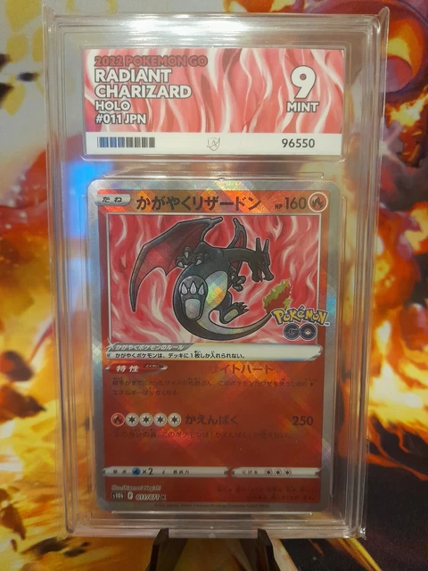 POKÉMON TCG RADIANT Charizard Pokemon GO 011/078 Holo Radiant Rare ACE 9 MINT EUR 22,70 ...