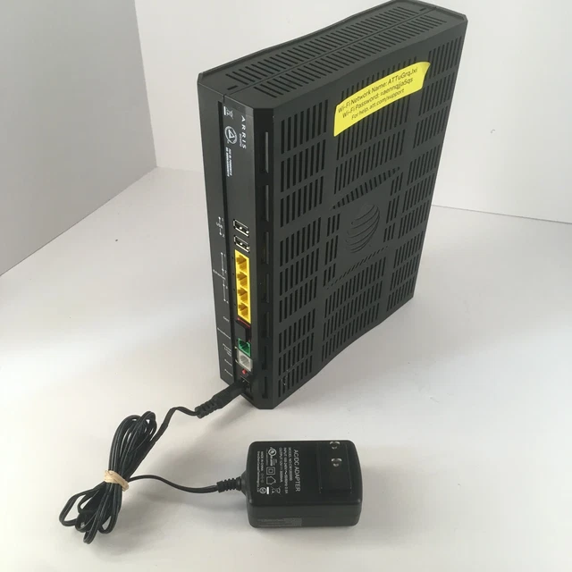 AT&T & ARRIS BGW210-700 Gateway Modem Router Broadband WiFi w/ Power ...