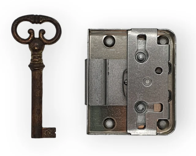 KASTENSCHLOSS VERNICKELT M.SCHLÜSSEL Dornmaß 15-40mm Schrank Möbelschloß,Art.5012 EUR 7,89 ...