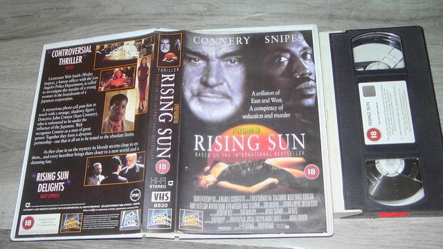 RISING SUN VHS Video Big Box Ex Rental Cert CBS/FOX Action Crime Thriller £5.99 - PicClick UK
