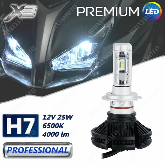 LAMPADINA H7 1 Lampada Led X3 12V 4000 Lumen Per Yamaha X-City 125 250 '08 / '1 EUR 48,00 ...