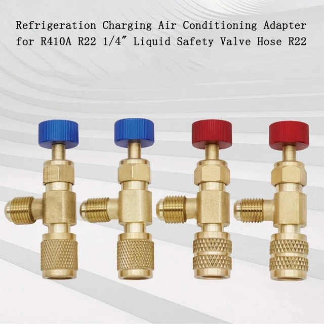 R410A R22 REFRIGERATION Air condition Safety Valve Charging Copper ...