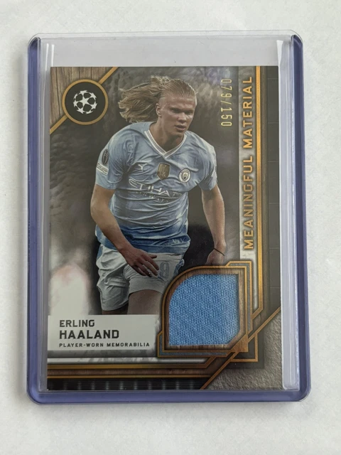 ERLING HAALAND /150 Patch Relic Topps Museum Ucl 2023/24 Homme City ...