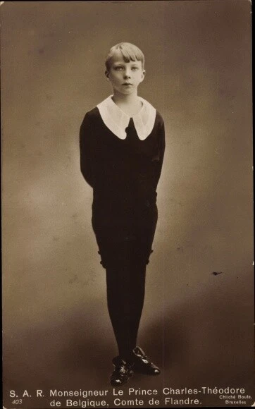 POSTCARD S.A.R. MONSIGNOR le Prince Charles Theodore of Belgium ...