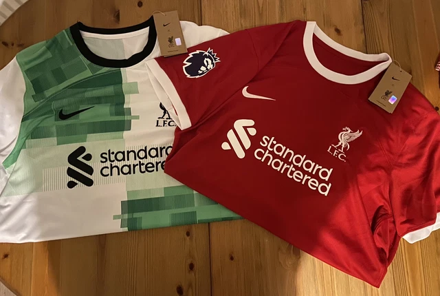 LIVERPOOL FC 23/24 Home And Away Jersey Size Large BNWT £60.00 ...