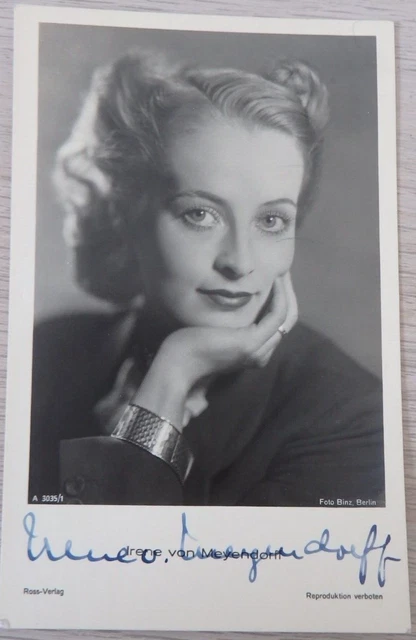 AUTOGRAMM FILM SCHAUSPIELERIN Irene von Meyendorff 1940er Jahre (113741) EUR 5,99 - PicClick DE