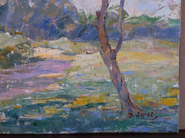 TABLEAU DE DIEUDONNÉ Jacobs (1887-1967) peintre impressioniste belge ...