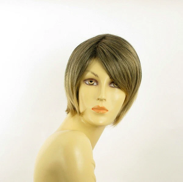 PERRUQUE FEMME COURTE Brun méché doré : ALINE 1BT24B EUR 29,00 - PicClick FR