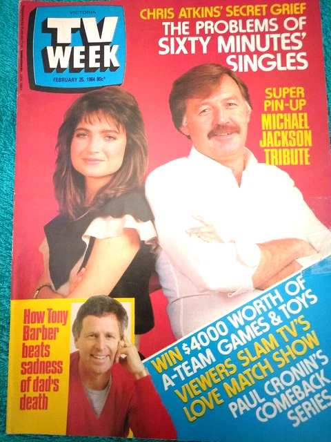 TV WEEK MAGAZINE 1984 Chris Atkins~Mariel Hemingway~A-Team~Michael ...