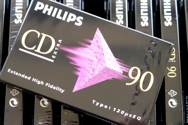 PHILIPS CD EXTRA 90 Normal Position Type I Blank Audio Cassette - Aus ...