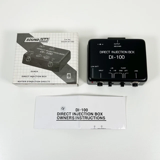 SOUND LAB G025N DI-BOX DI-100 Direct Injection Box - BOXED £17.99 ...