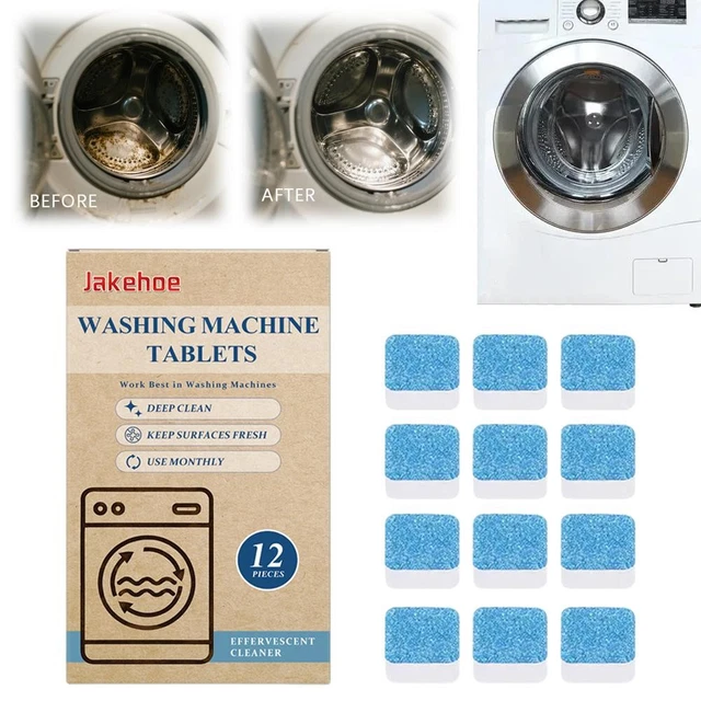 WASHING MACHINE CLEANING Effervescent Tablets Sink Dirt Drum Clean Odor ...