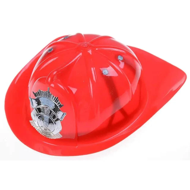 HIGH QUALITY FIREMAN Costume Toy Fire Chief Hat Helmet Kids Dress Up ...