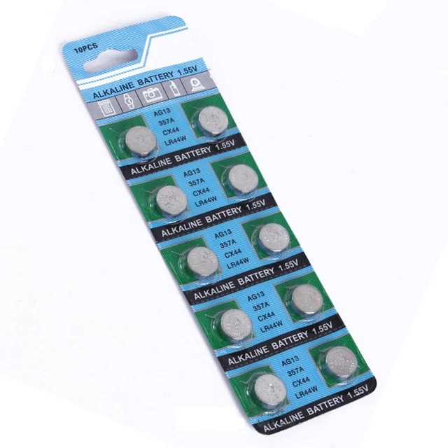 ALKALINE BUTTON CELL Coin Pack Battery Batteries 10 PCS New LR44 AG13 ...