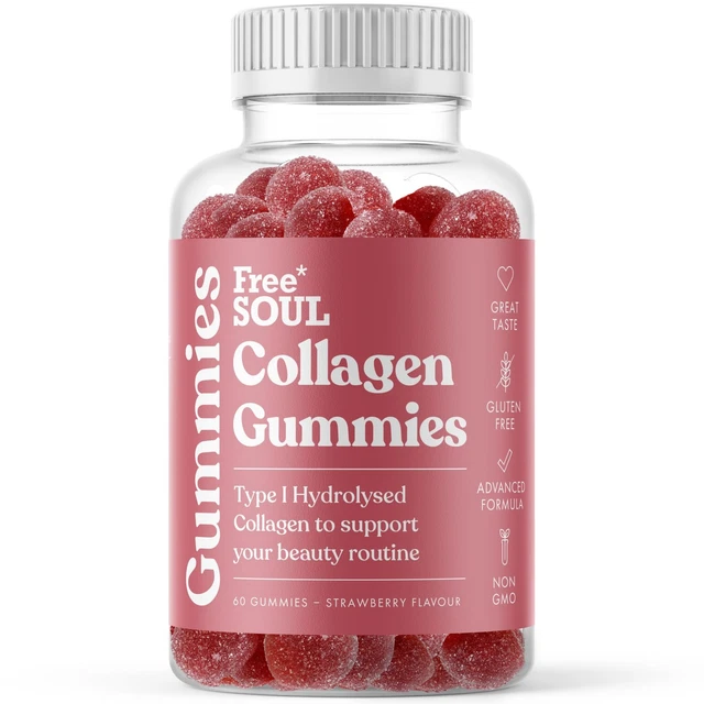 COLLAGEN GUMMIES BY Free Soul | High Strength Marine Collagen ...