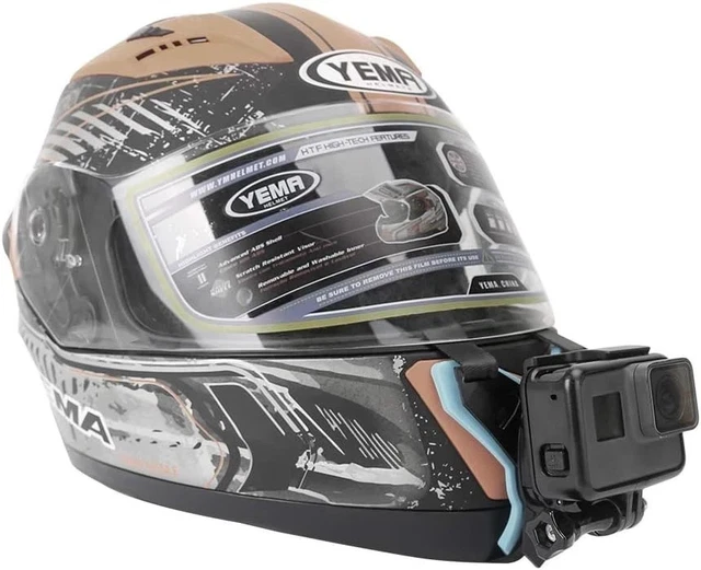 TELESIN MOTORCYCLE HELMET Strap Mount Front Chin Mount for Go Pro Hero ...
