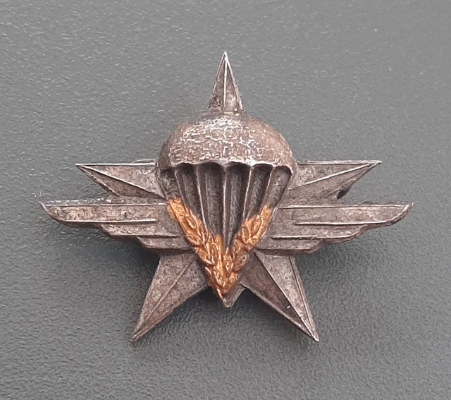 1945 INSIGNE MINIATURE Parachutiste 1° RCP (Augis) 26mm métal ORIGINAL ...