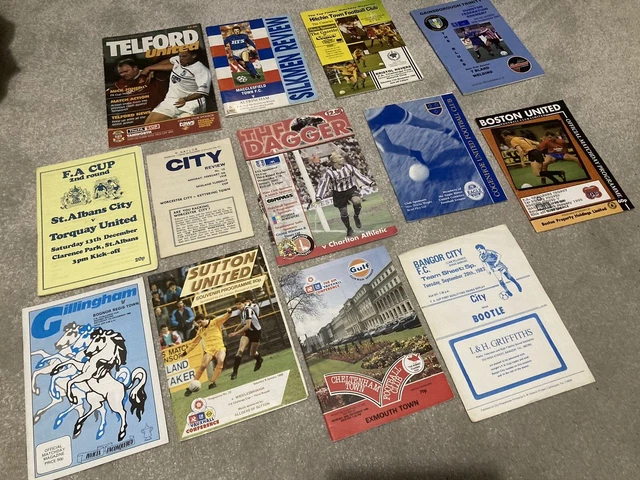 13 NON LEAGUE FA Cup Programmes (see below) £7.50 - PicClick UK