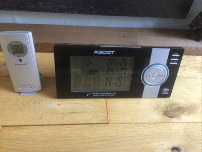ASCOT RADIO CONTROLLED Weather Station With Outdoor Sensor £12.00 ...