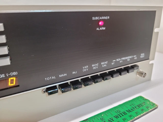 BELAR RACKMOUNT FM SCA Radio Broadcast Modulation Monitor Model SCM-2 ...