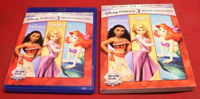 DISNEY'S PRINCESS 3 Filme (Blu-ray/DVD, 6-Disc-Set) Meerjungfrau ...