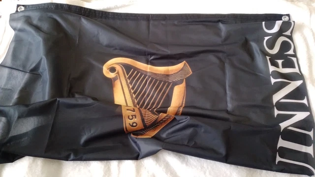 GUINNESS DRAUGHT FLAG 80cm X 100cm Breweriana Advert - St Patricks Day ...