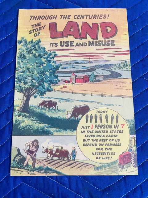 RARE 1955 COMIC Book Story of Land Its Use & Misuse/Soil Conservation ...
