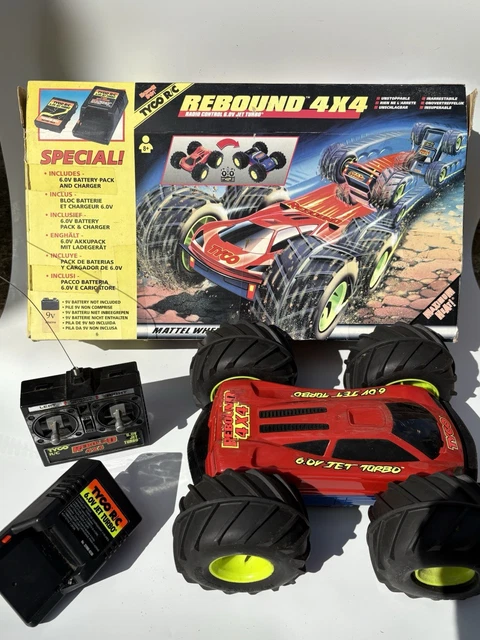 TYCO REBOUND 4X4 VINTAGE ELECTRIC RC CAR - WORKING CONDITION- BOXED ...