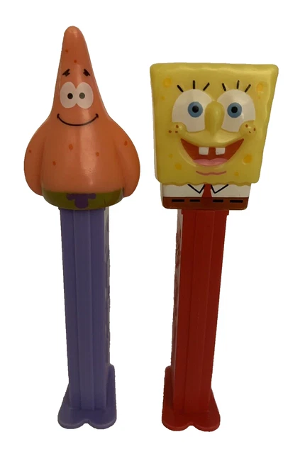 PATRICK STAR AND SpongeBob SquarePants Pez Candy Dispenser Nickelodeon ...