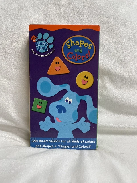 BLUES CLUES SHAPES and Colors VHS 2003 Vintage Nick Jr Nickelodeon Tape ...
