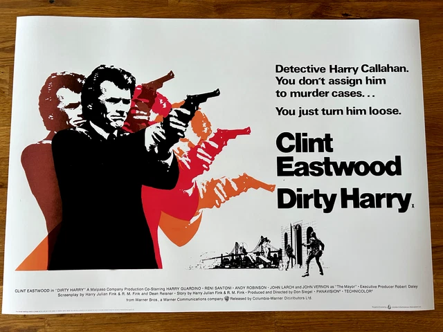 POSTER DIRTY HARRY 420mm x 594mm (size A2) EUR 4,66 - PicClick IT