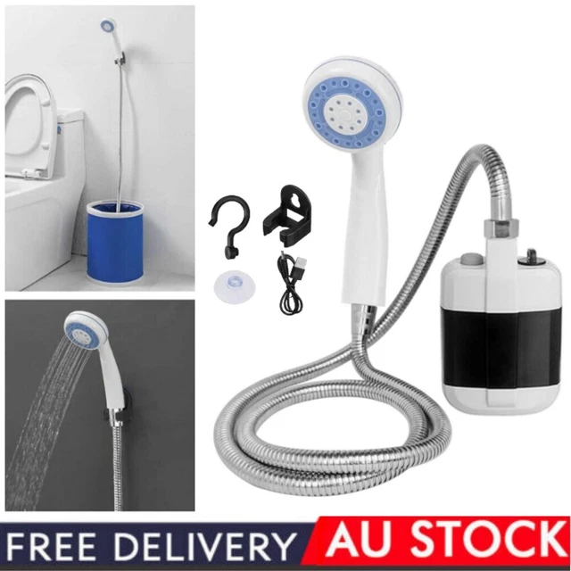 PORTABLE CAMPING ELECTRIC Shower Compact Outdoor Shower Pump USB ...