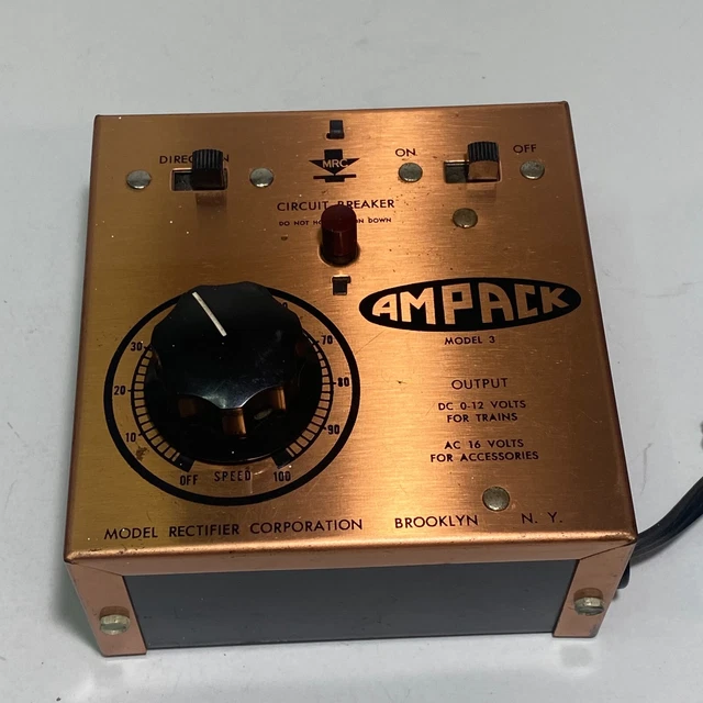 HO TRAIN Transformer AMPACK Model 3 Model Rectifier Controller Power ...