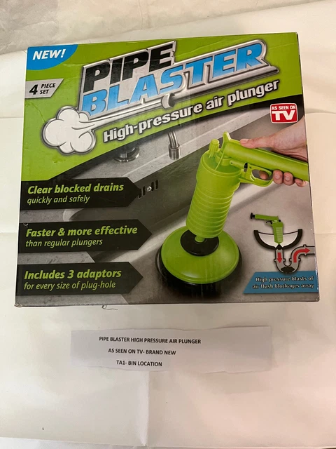 PIPE BLASTER HIGH Pressure Air Plunger As Seen On Tv- Brand New Item # ...
