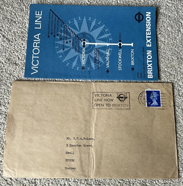 LONDON TRANSPORT VICTORIA Line Brixton Extension Leaflet 1971 ...