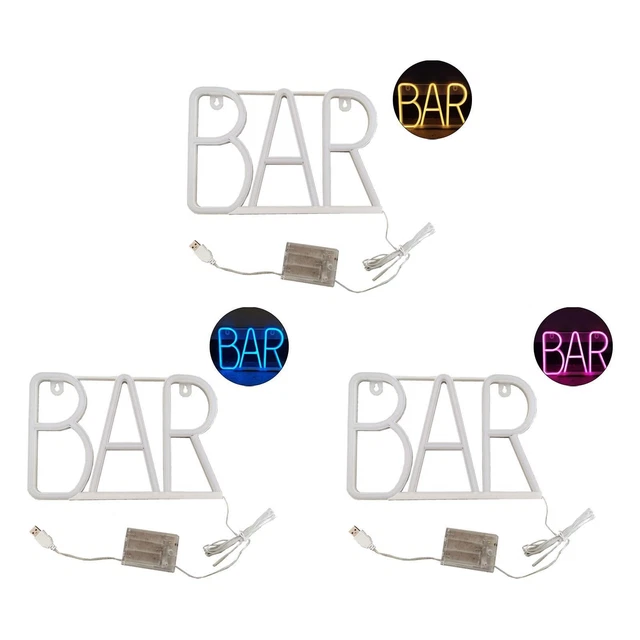 NEON LED SIGNS Bar Letter Light USB Bar Light for Home Bar Shop Pub ...
