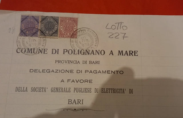 MARCHE DA Bollo Su Ricevuta Lotto 227 EUR 4,00 - PicClick FR