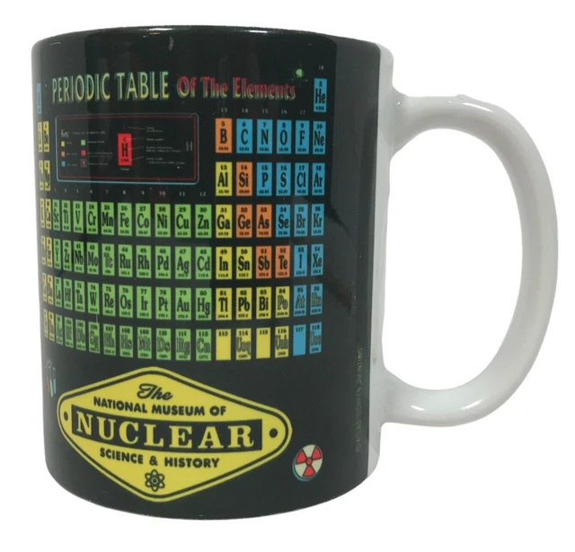 NATIONAL MUSEUM OF Nuclear Science & History Periodic Table Coffee Tea Mug Cup £23.62 - PicClick UK