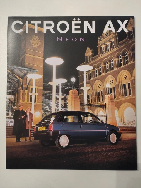 CITROEN AX NEON 954cc 1.0 Special Edition UK Market Brochure March 1993 ...