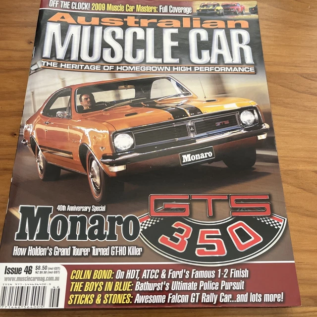 AUSTRALIAN MUSCLE CAR Mag #46 Holden HT GTS 350 Monaro (Inc HDT) XY GT ...