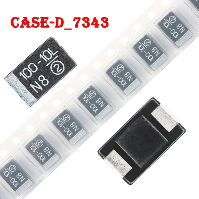 CASE-D_7343 10V/16V/20V/25V/35V TANTALUM Capacitors SMD/SMT 10uF-470uF ...