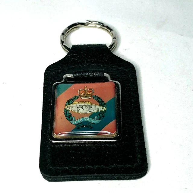 VINTAGE LEATHER ROYAL Tank REGT Key Ring fob Real leather made in ...
