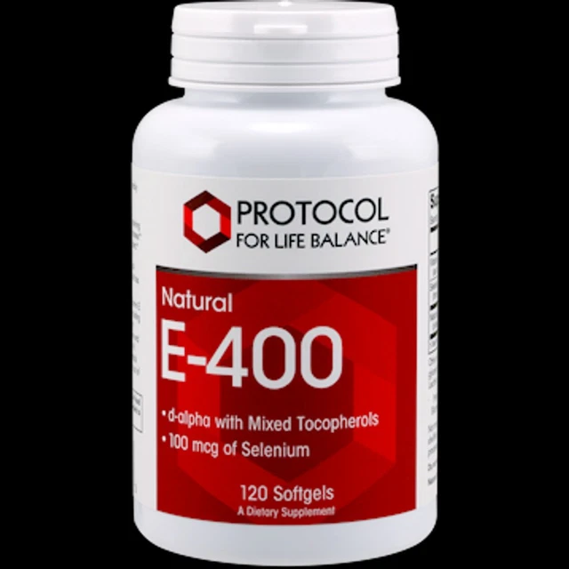 PROTOCOL FOR LIFE Vitamin E400 120 Mixed Tocopherols +gamma,Delta,Beta ...