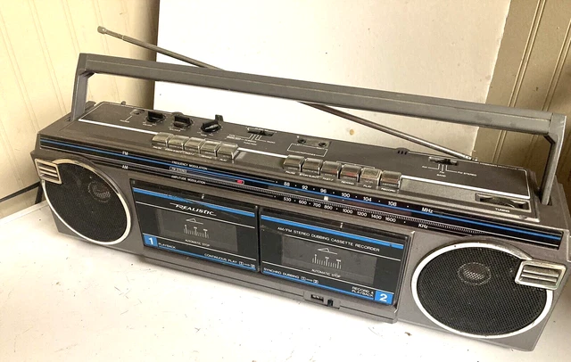 VTG REALISTIC CAT No. 14-751 Radio Cassette Deck - Retro Boombox SCR-32 ...