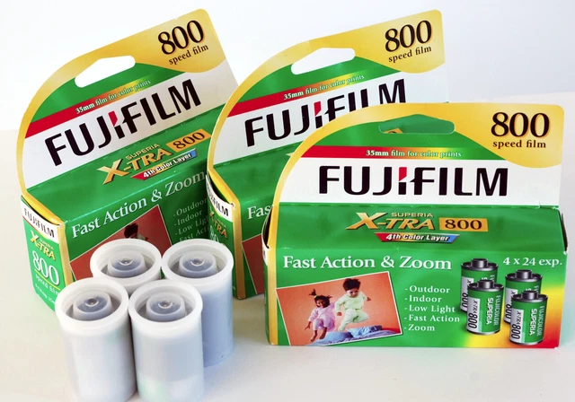 FUJIFILM SUPERIA X-TRA 800 Color Print Film 35mm _ 16 _ Rolls Expired ...