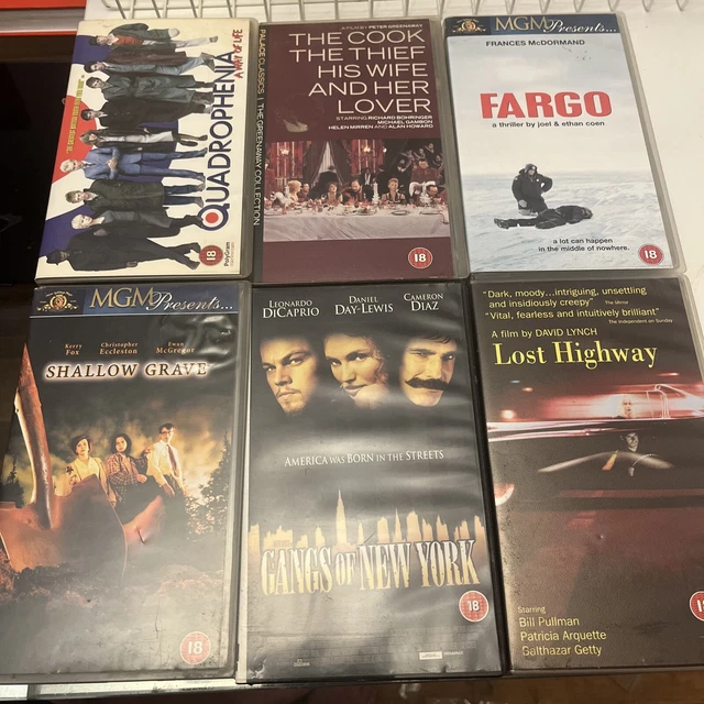 6 X CLASSIC VHS 90s Tapes Action , Thriller Horror ( cert 18 ) Lot 5 £ ...