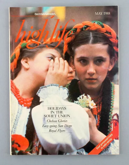 BRITISH AIRWAYS HIGHLIFE Airline Inflight Magazine May 1988 Caledonian ...
