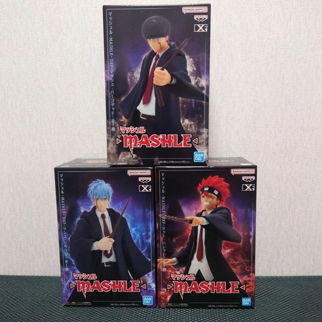 LOT DE 3 figurines MASHLE DXF Mash Burn Dead Lance Crown Dot 3D Prize ...